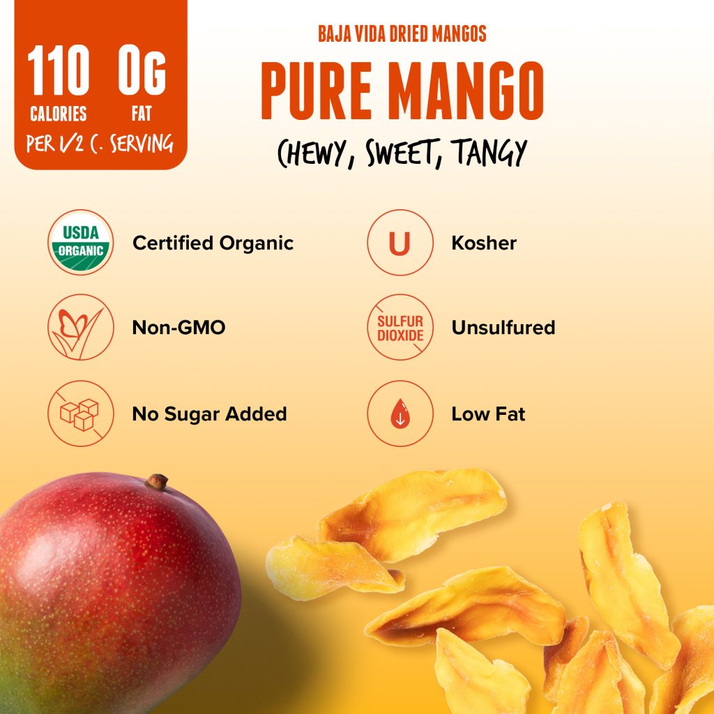 Dried Mango Snacks | Perfectly Chewy and Naturally Sweet - Baja Vida