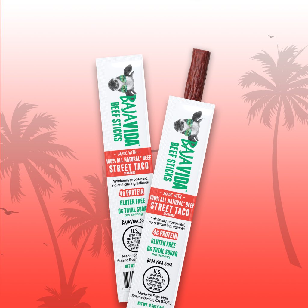 Street Taco Beef Stick | Keto Friendly, Gluten Free Snacks - Baja Vida